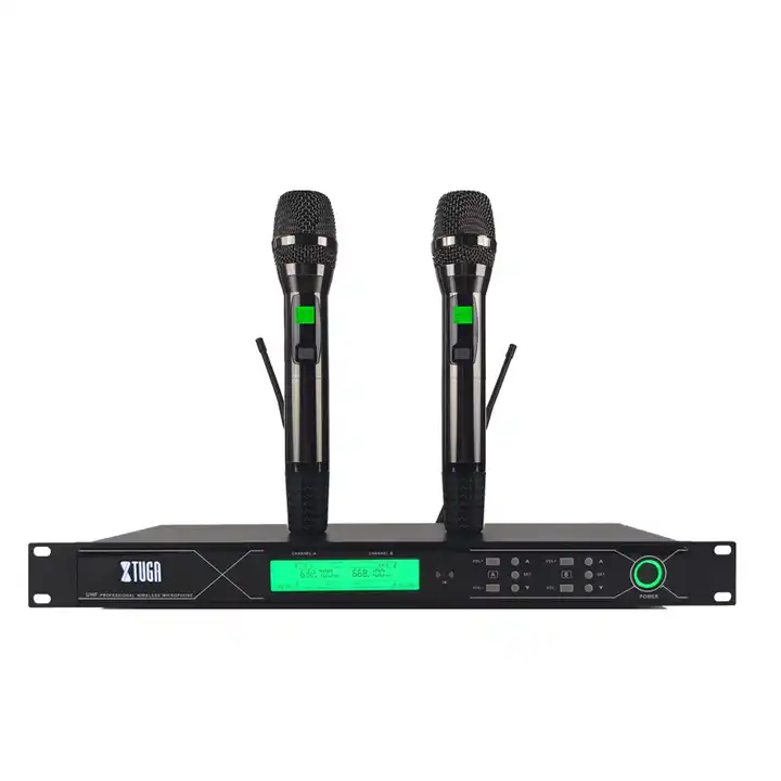 UHF Wireless Microphone System - XTUGA AR-7 & RG-3 Dual Channels ...